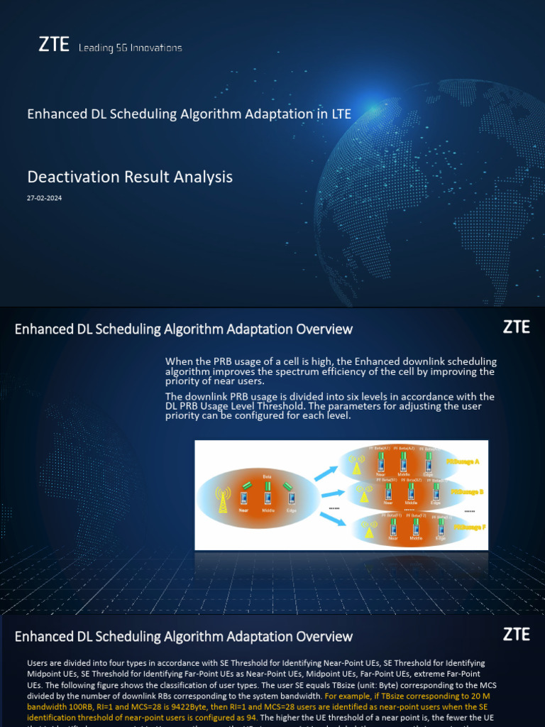 Enhanced DL Scheduling Algorithm Adaptation V2.0 | PDF | High Speed Packet Access | Scheduling ...