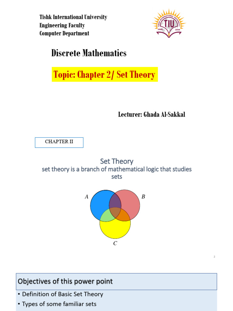 Chapter-2-Set-Theory | PDF | Set (Mathematics) | Integer