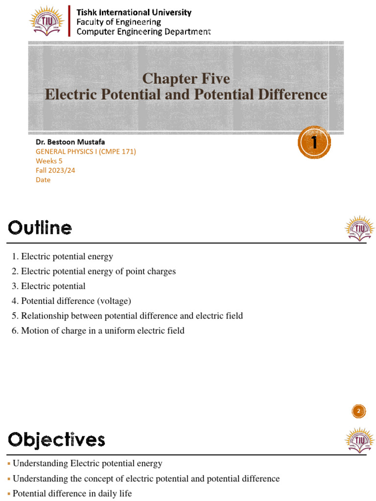 Chapter-Five.-Electric-Potential-and-Potential-Difference-2024 | Download Free PDF | Potential ...