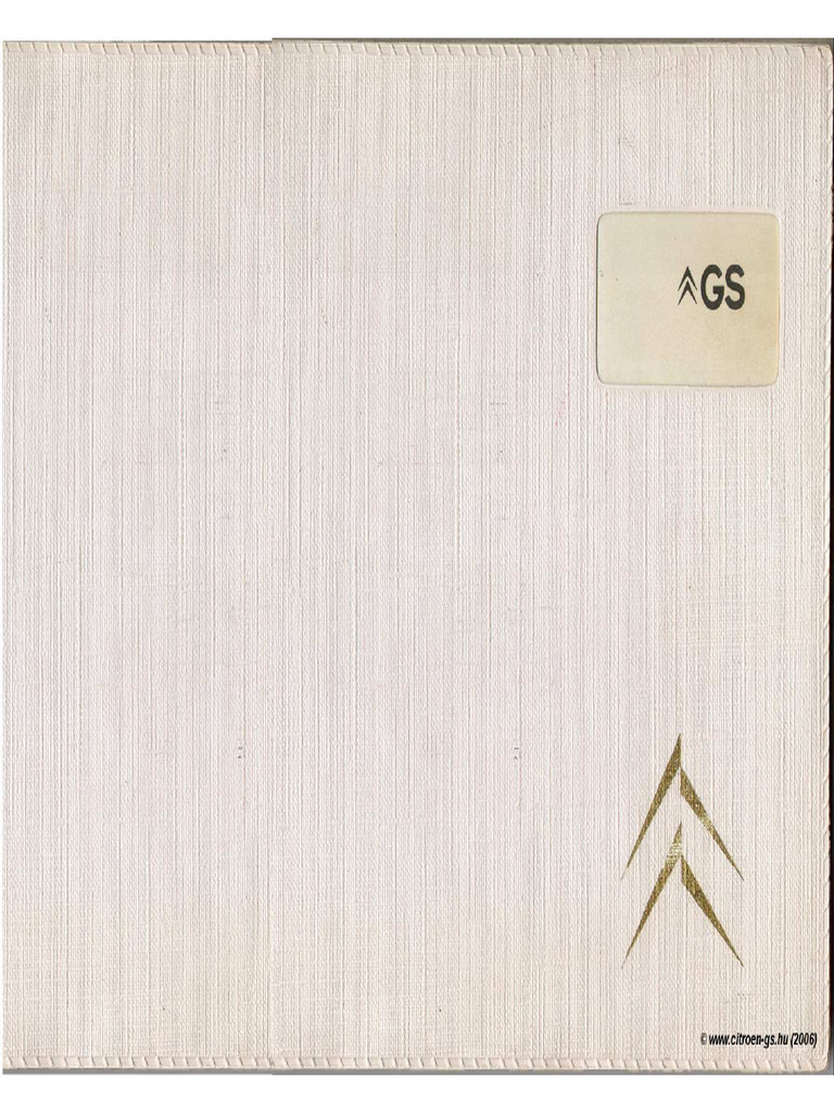 Citroen GS/GSA Manual | PDF