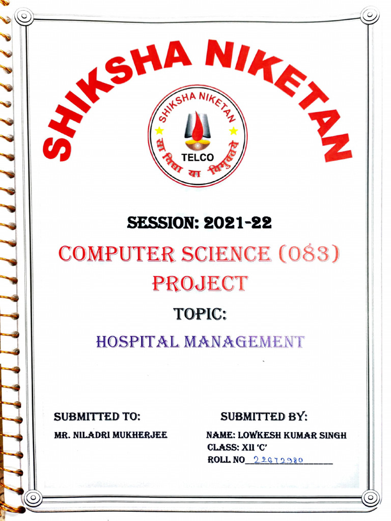 Hospital Management System Pdf