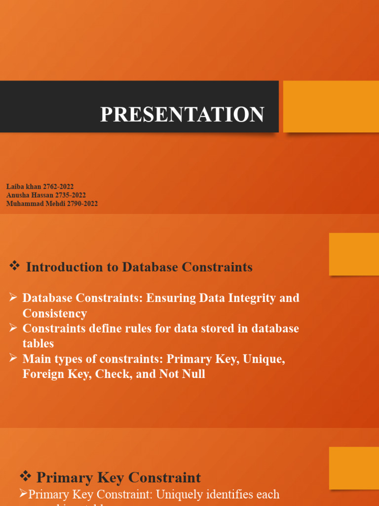 PRESENTATION Dbms 1 Completed | PDF | Relational Database | Data Model