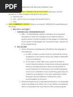 Contracts Attack Outline | PDF | Offer And Acceptance | Estoppel