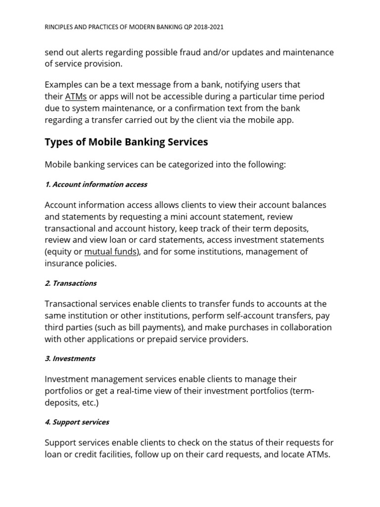Modern Banking | PDF | Banks | Deposit Account