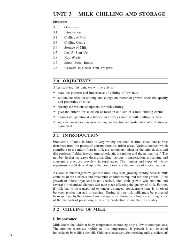 principles of milk chilling | Download Free PDF | Milk | Refrigerator