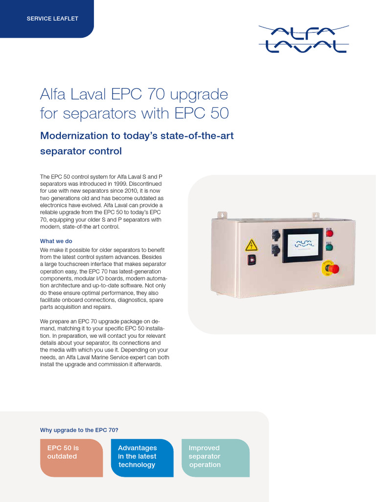 Epc 70 Upgraded 50 - Service Leaflet - en | PDF | Manufactured Goods ...