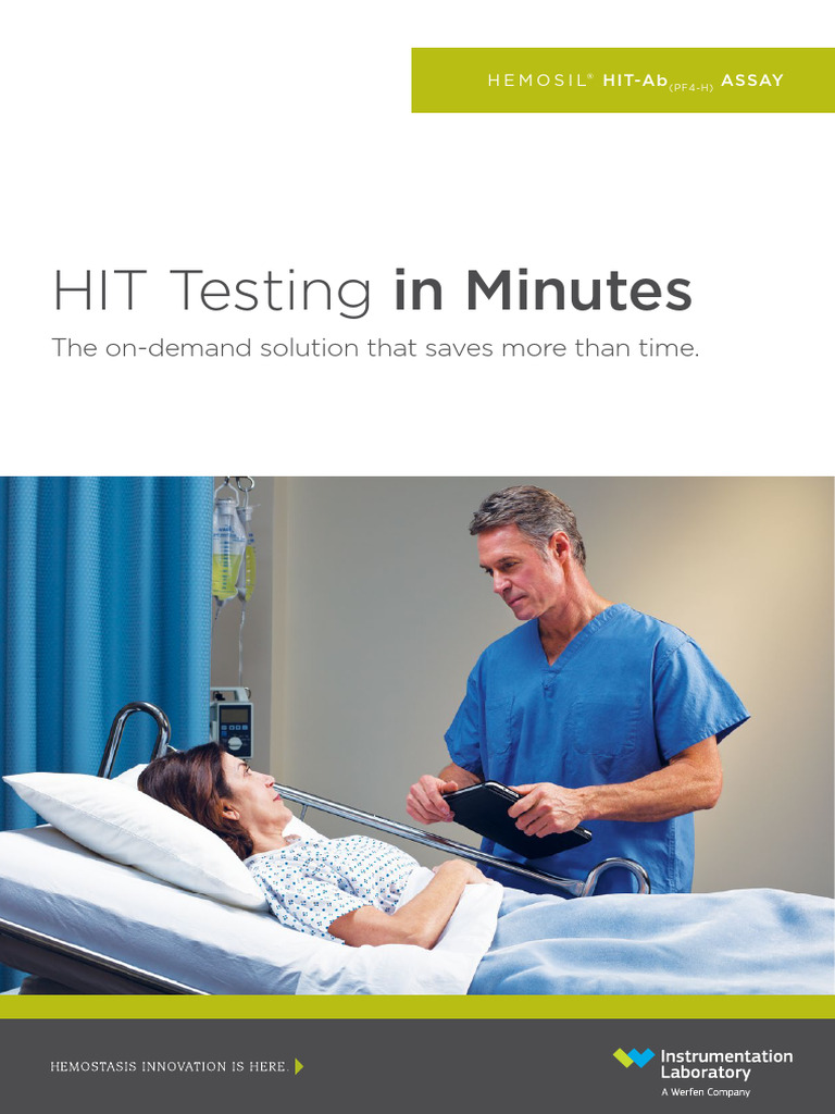 HemosIL HIT-AbPF4-H Assay Brochure 2018 EN | PDF | Blood | Medical ...