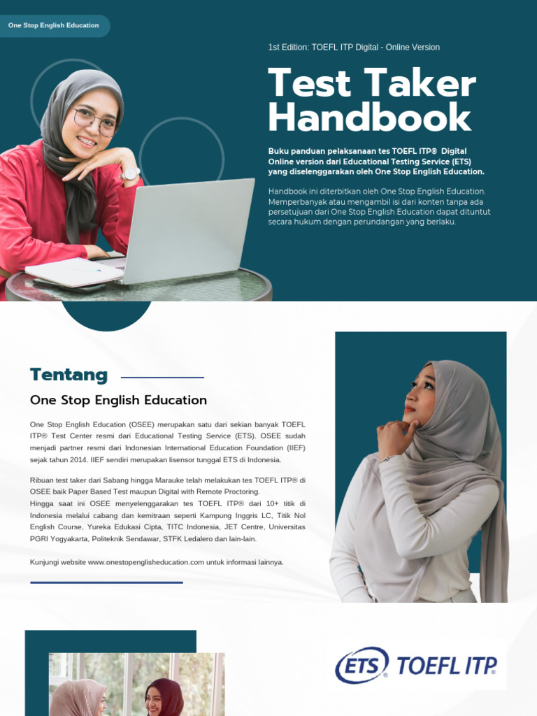 Panduan Tes TOEFL ITP Digital OSEE | PDF