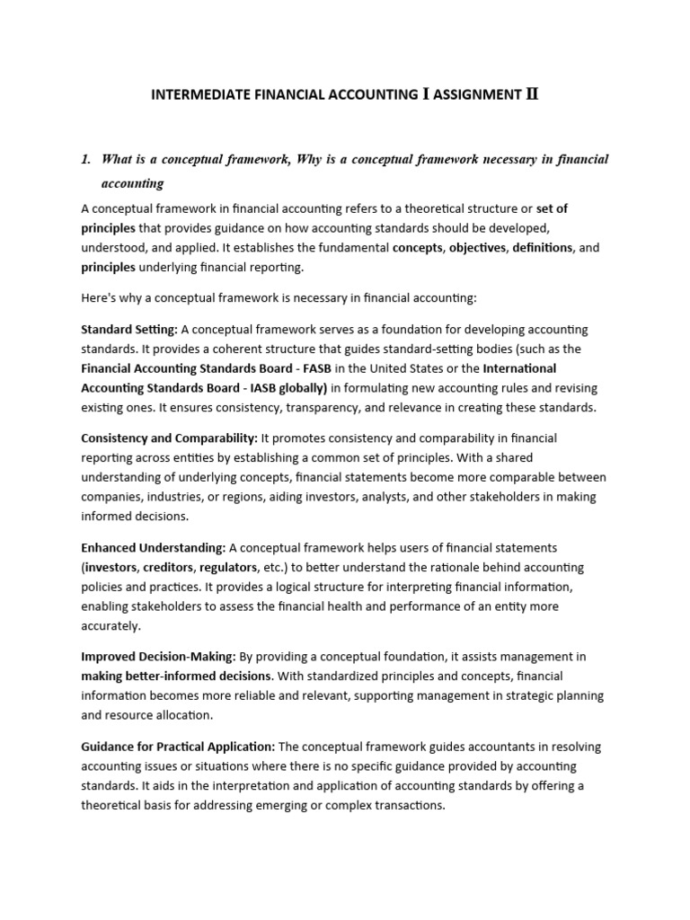 INTERMEDIATE FINANCIAL ACCOUNTINGAssignment 2 | PDF | Fair Value ...