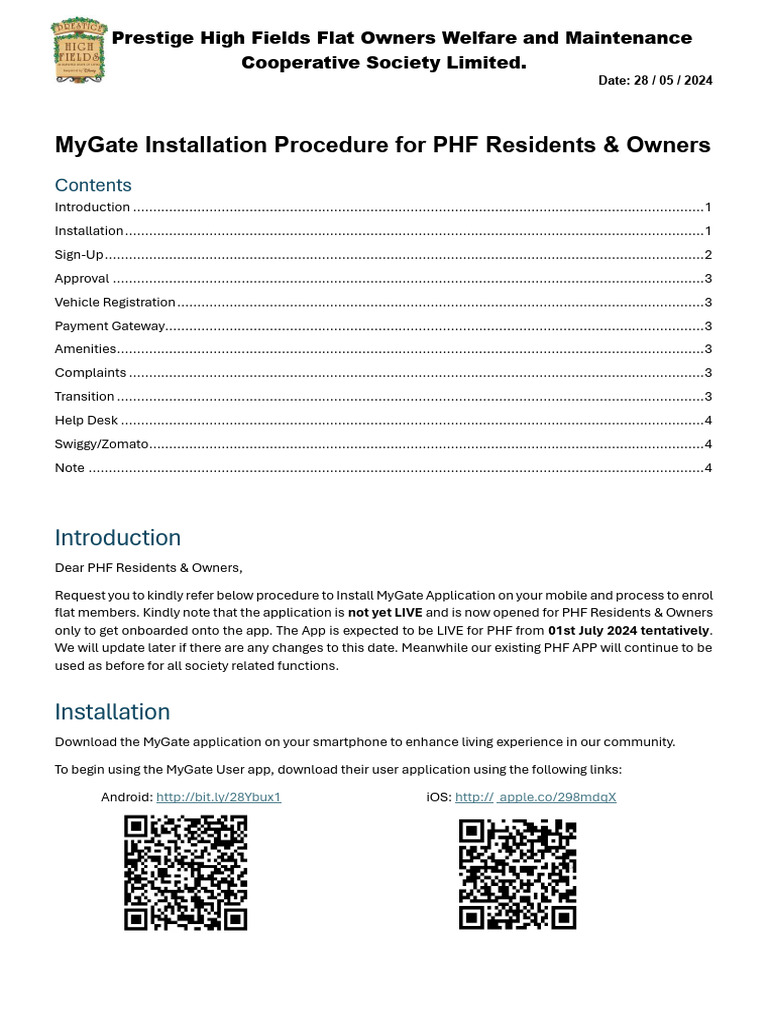 MyGate Installation Manual | PDF | Mobile App | Ios