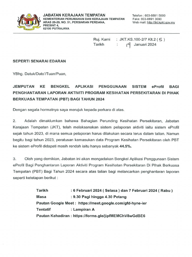 JEMPUTAN KE BENGKEL APLIKASI PENGGUNAAN SISTEM ePROFIL BAGI ...