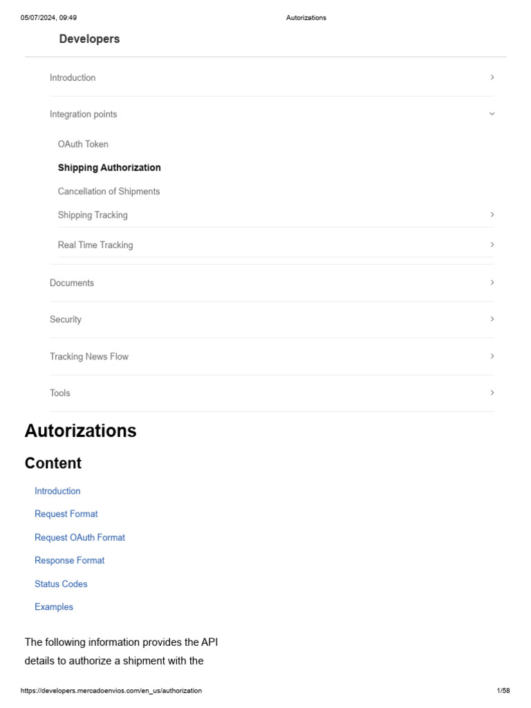 Autorizations | PDF | Web Service | World Wide Web
