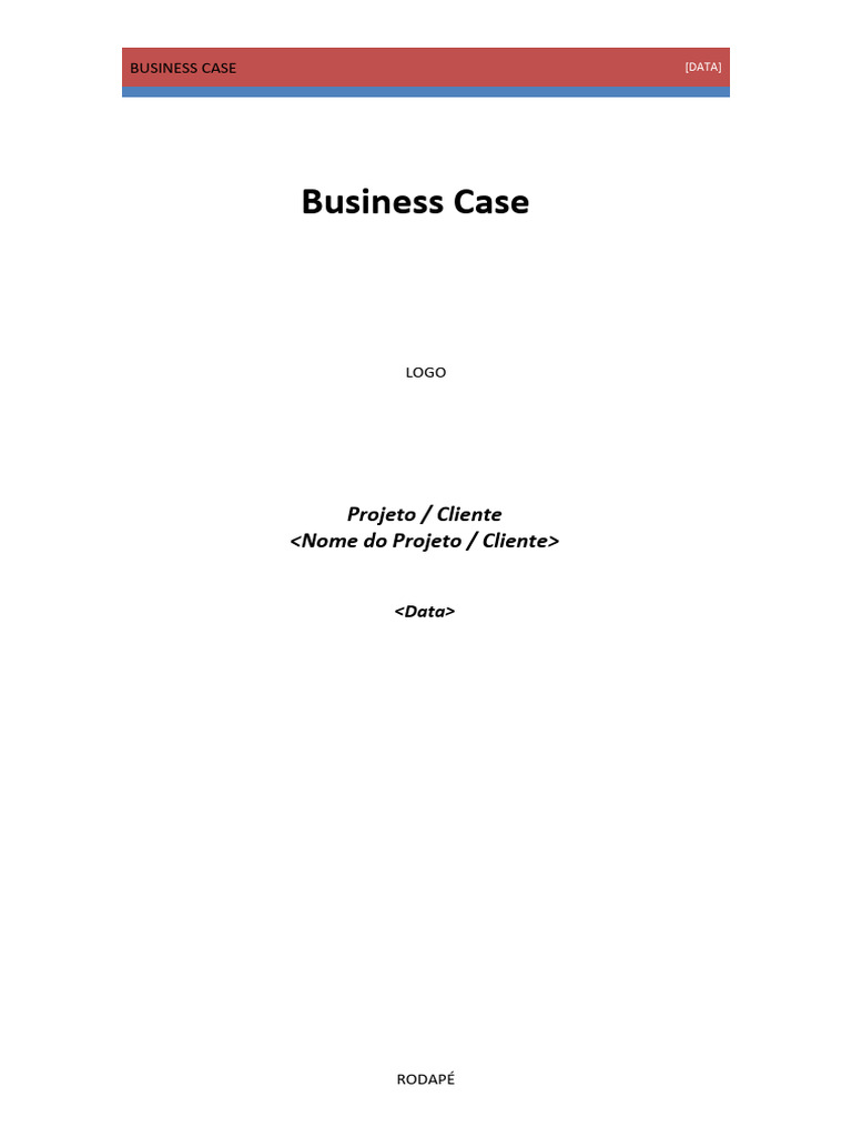 Modelo de Business Case | PDF | Investimentos | Retorno do investimento