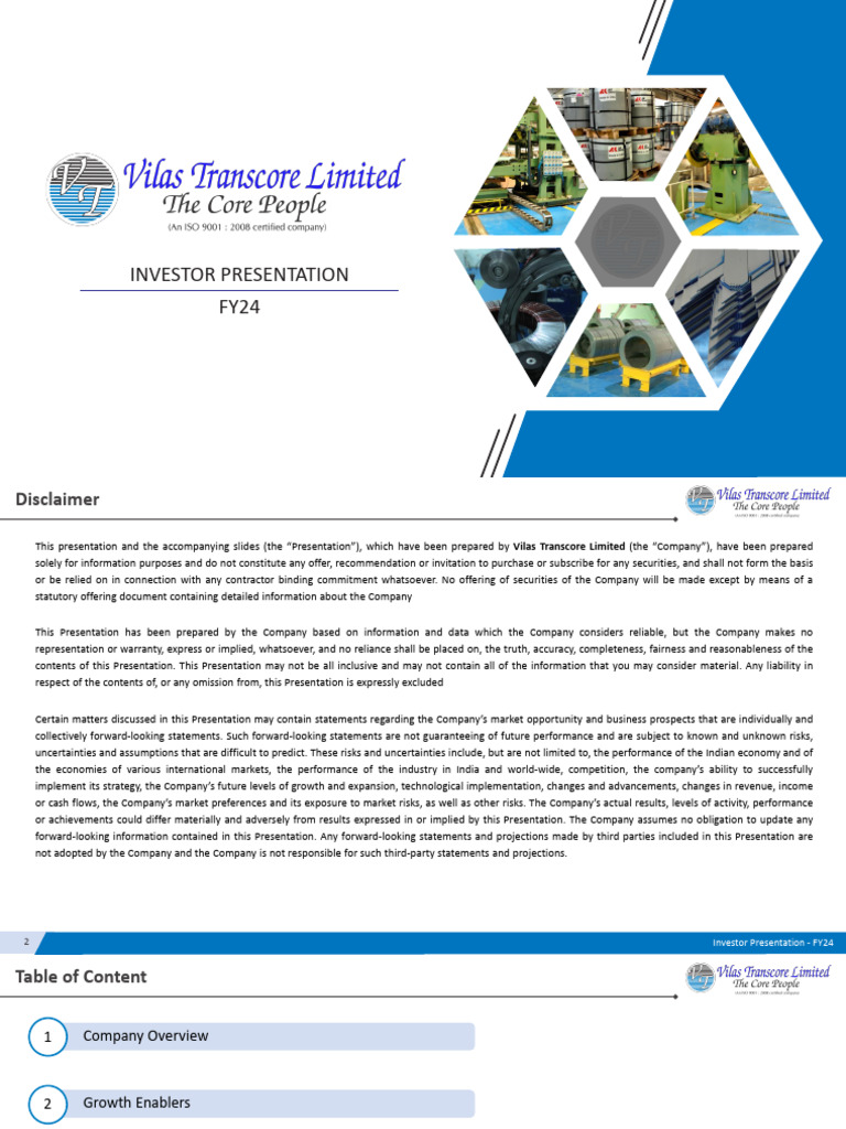 Vilas Transcore Presentation | PDF | Transformer | Inductor