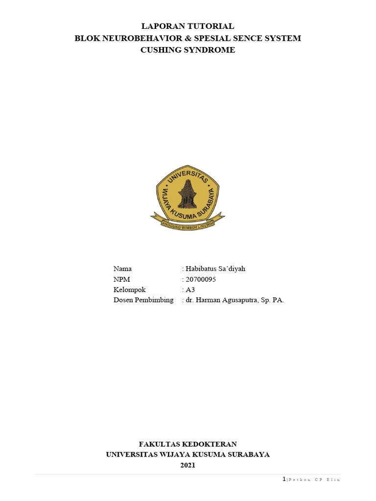 Laporan Tutorial Blok NBSS Case 4 Cerebral Palsy - 20700095 - Habibatus ...