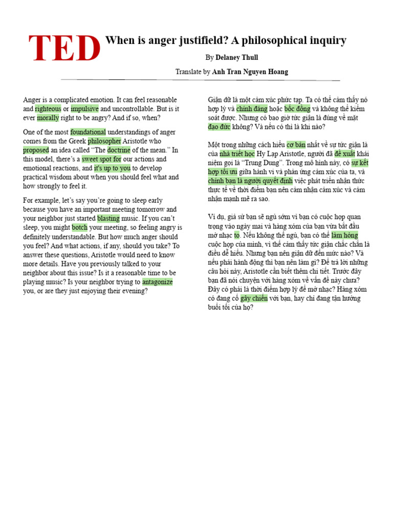 When Is Anger Justified | PDF