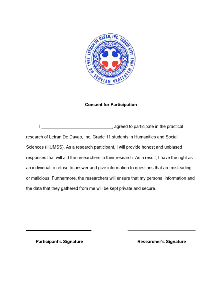 Consent Form PR G3 | PDF
