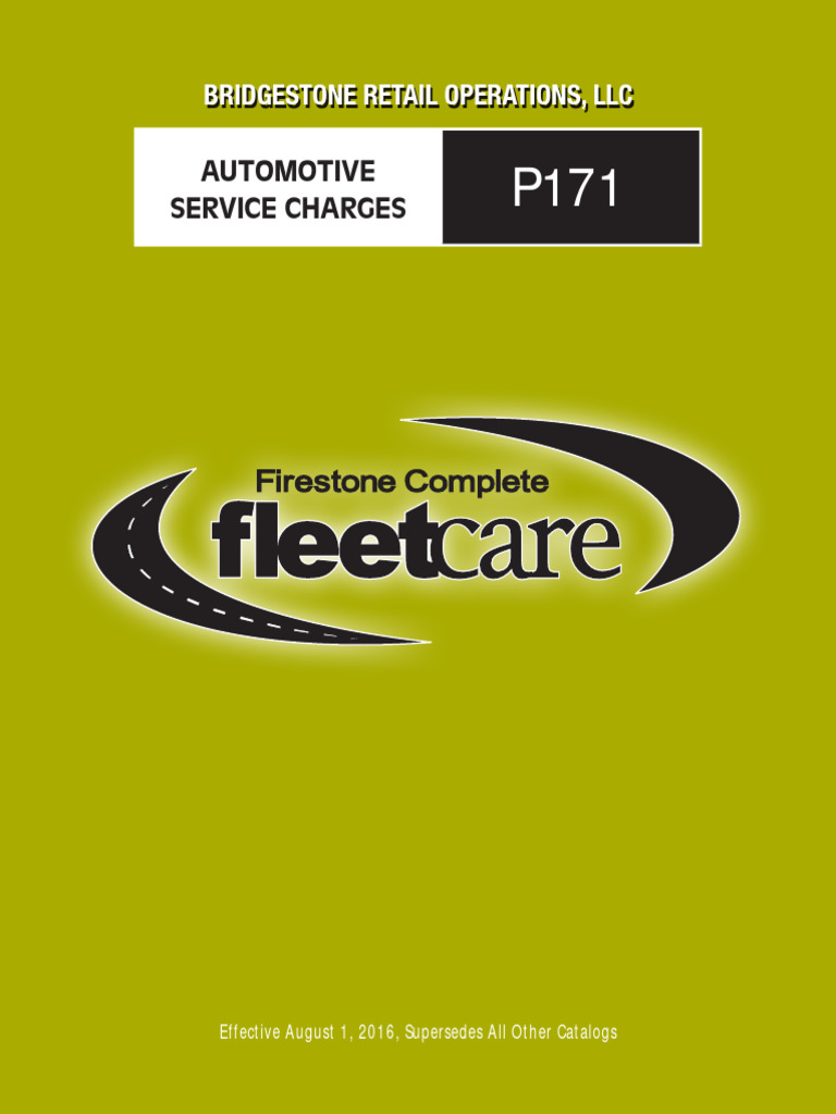 Bridgestone Firestone Automotive Service Price Guide | PDF | Brake ...