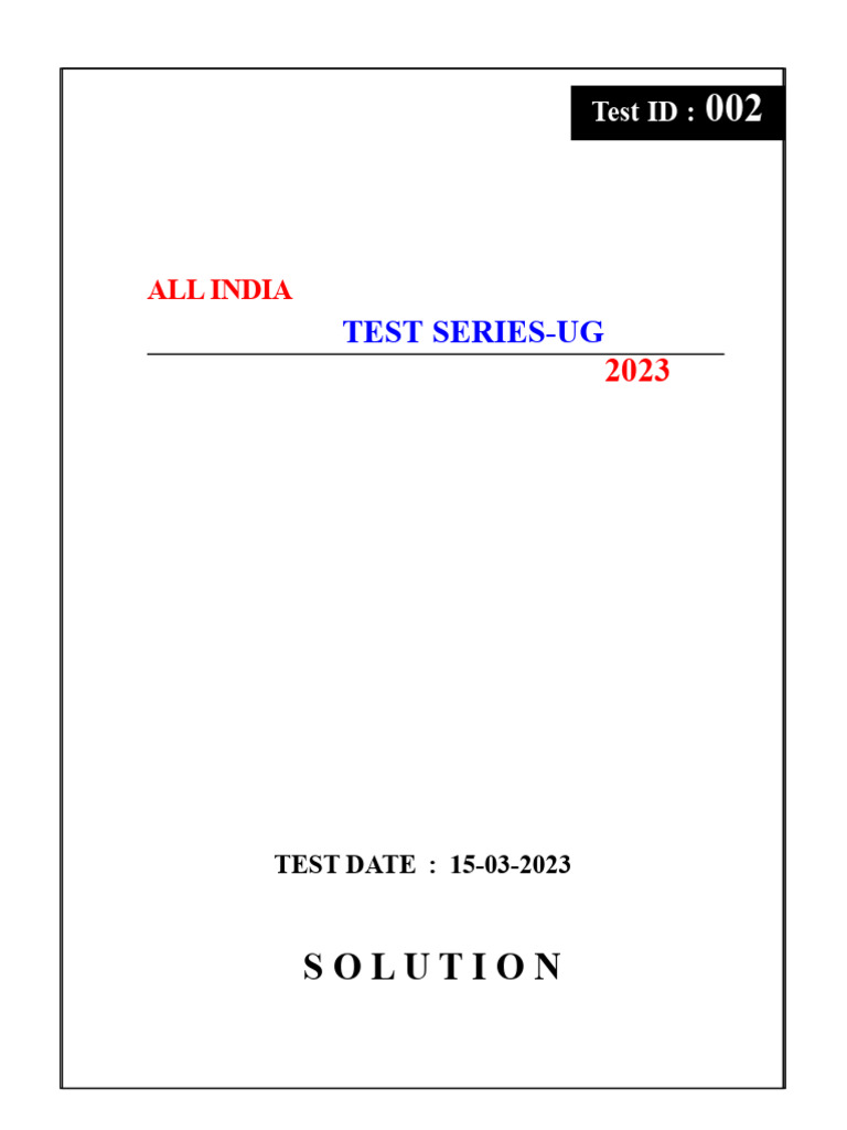 15-03-2023 TEST-2 Solution | PDF | Electronvolt | Photoelectric Effect