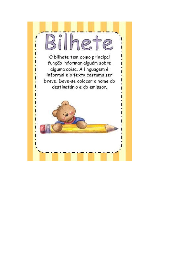 Genero Bilhete | PDF