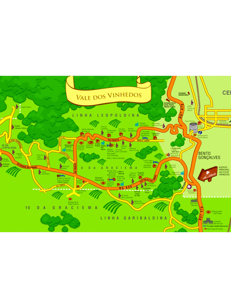 Mapa Vale Dos Vinhedos | PDF