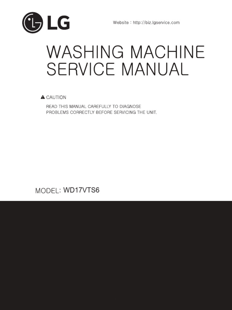LG WD17VTS6 | PDF | Washing Machine