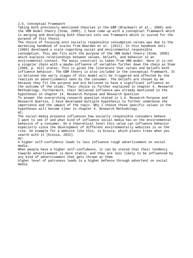 2.5. Conceptual Framework | PDF | Behavior | Methodology