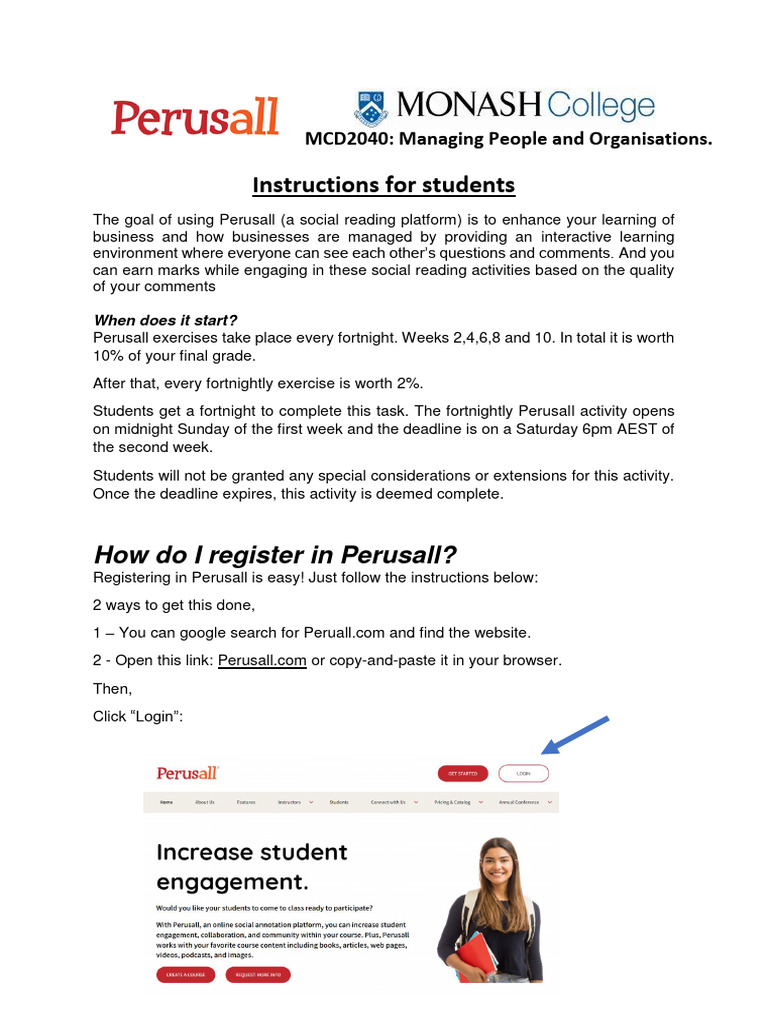 Perusal Instructions For Students | PDF | Annotation | Human Communication