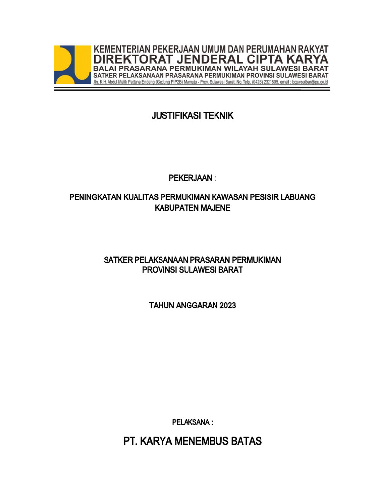Justek Labuang Addendum 2 Finall | PDF