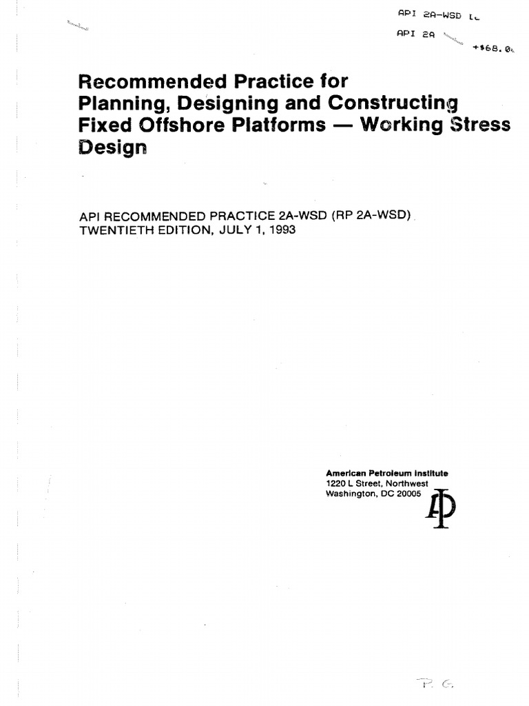 Api Rp2a 1-100 | PDF