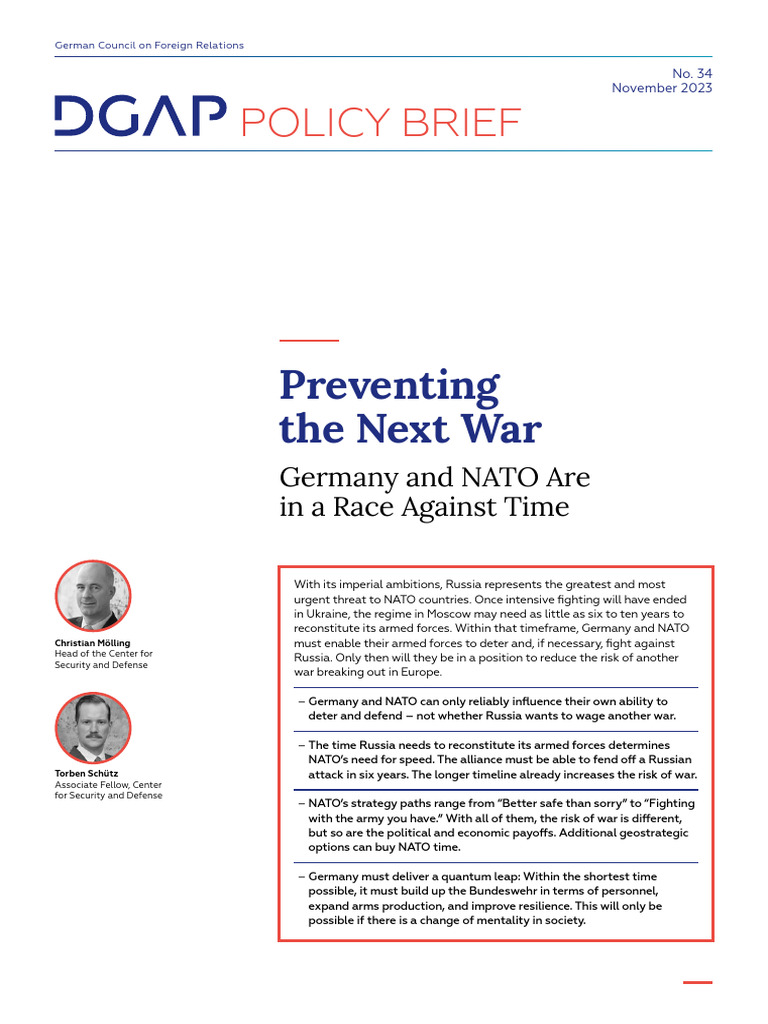 34 DGAP Policy Brief 2023 - 0 | PDF | Nato | Ukraine