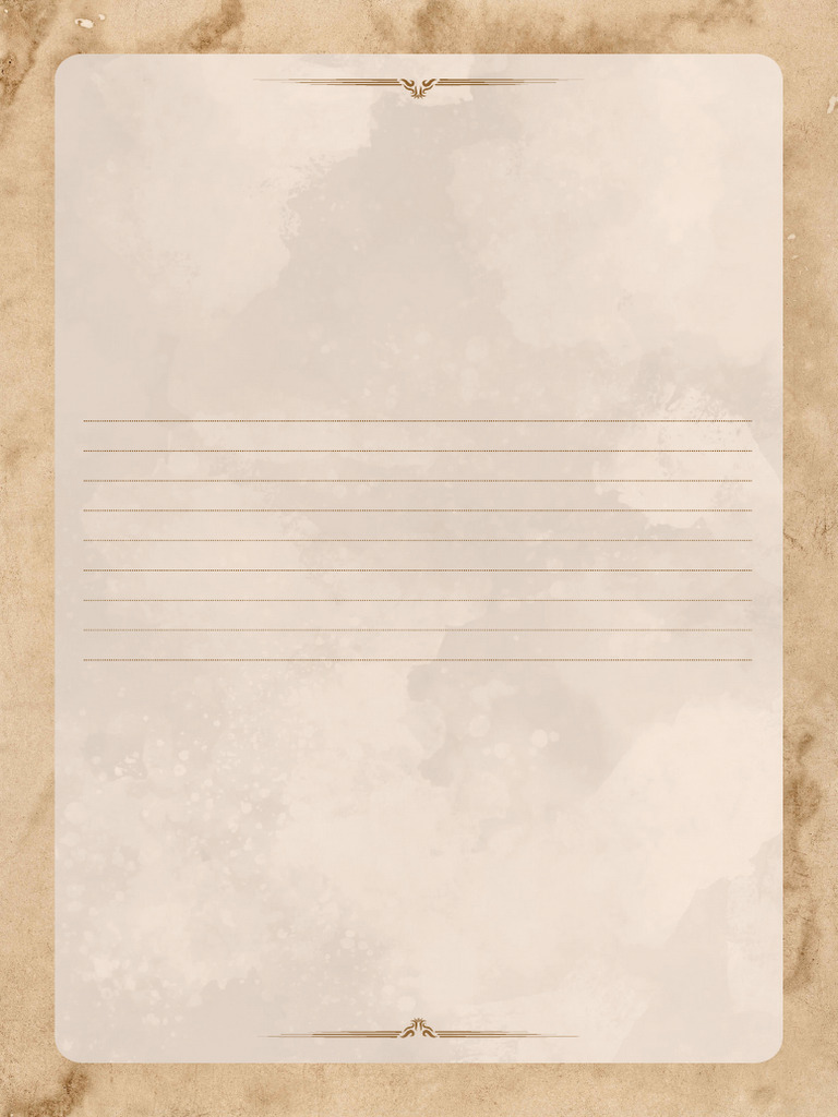 Brown Kraft Paper Old Theme Page Border | PDF