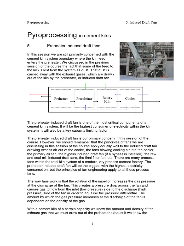 Pyro 5. Induced Draft Fans | PDF | Gases | Applied And ...