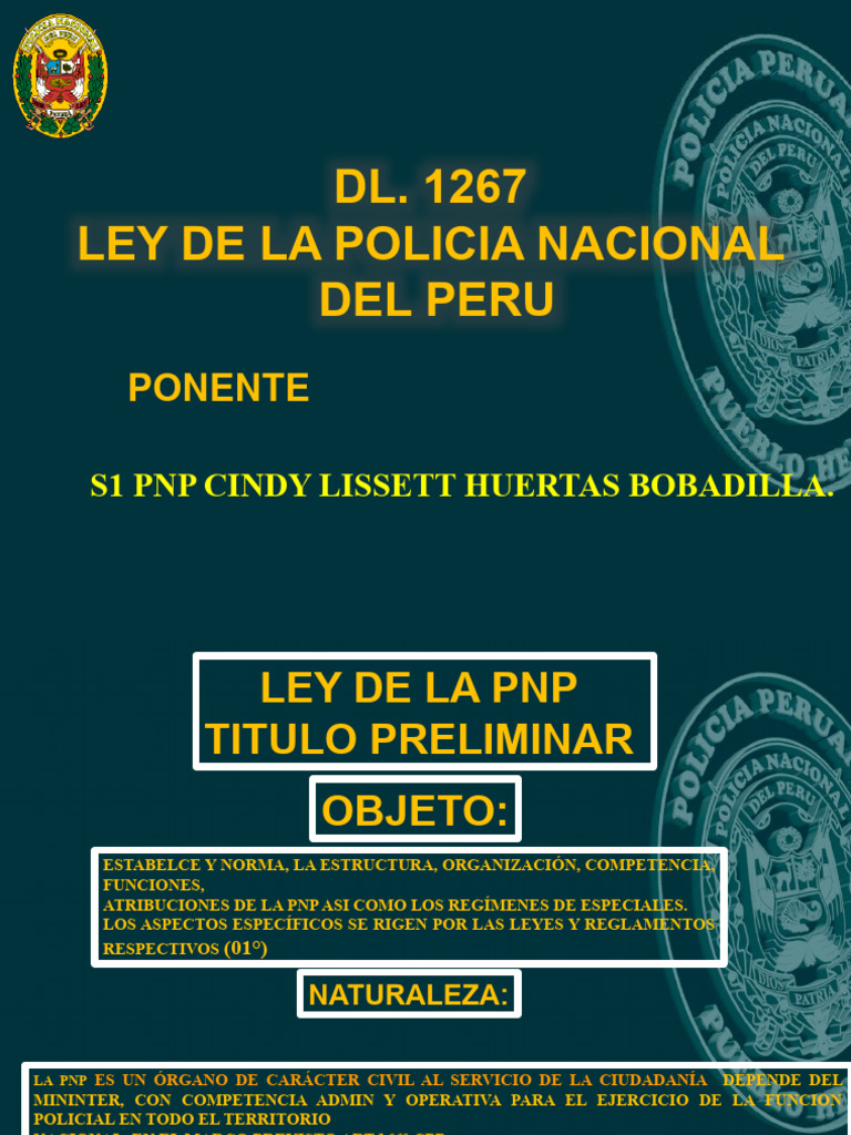 Decrato Legis 1267 - Clases | PDF | Policía | Oficial general