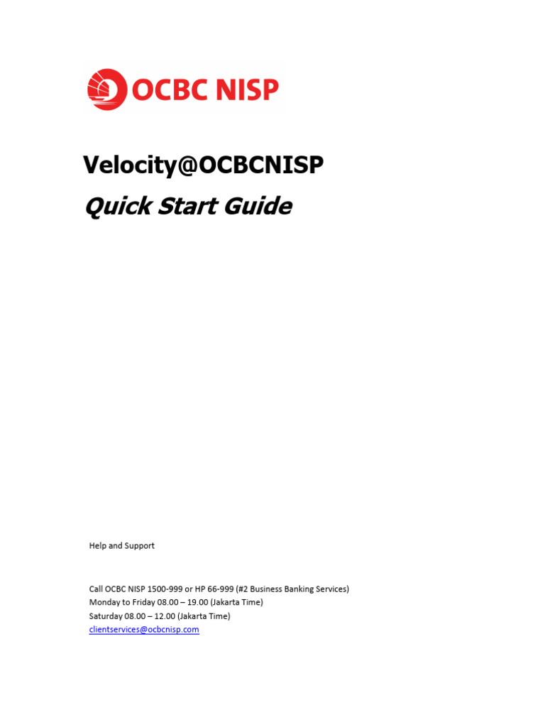OCBC Velocity User Quick Start Guide | PDF | Password | Safari (Web ...