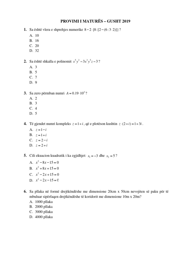 Matura Gusht | PDF