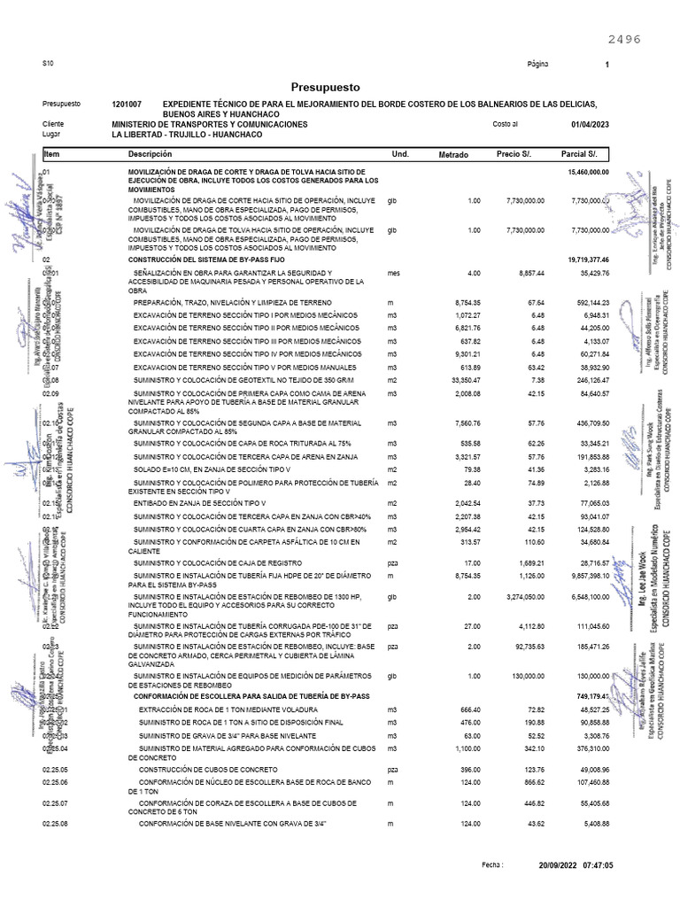 Presupuesto de Obra | PDF | Ingeniería de Edificación | Materiales de construcción