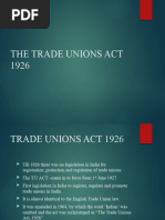 The Trade Unions Act, 1926 | PDF