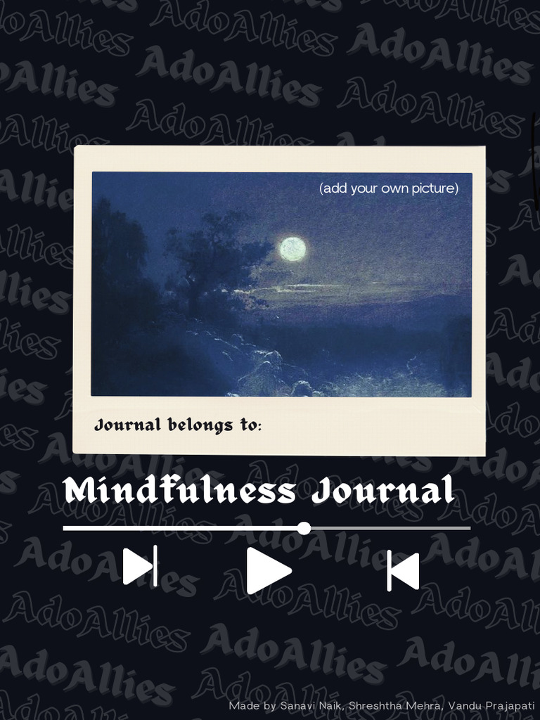 Mindfulness Journal for Personal Growth | PDF | Mood (Psychology ...