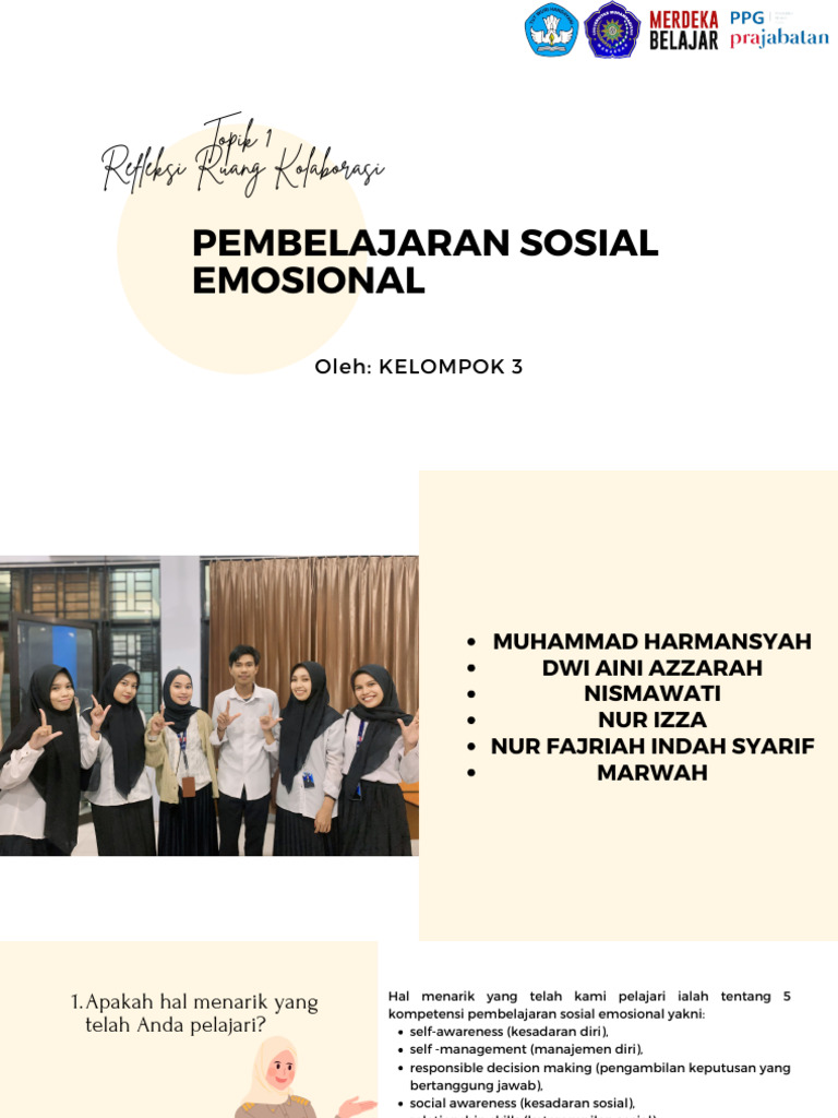 Pse T1 - Refleksi Ruang Kolaborasi - Kelompok 3 | PDF