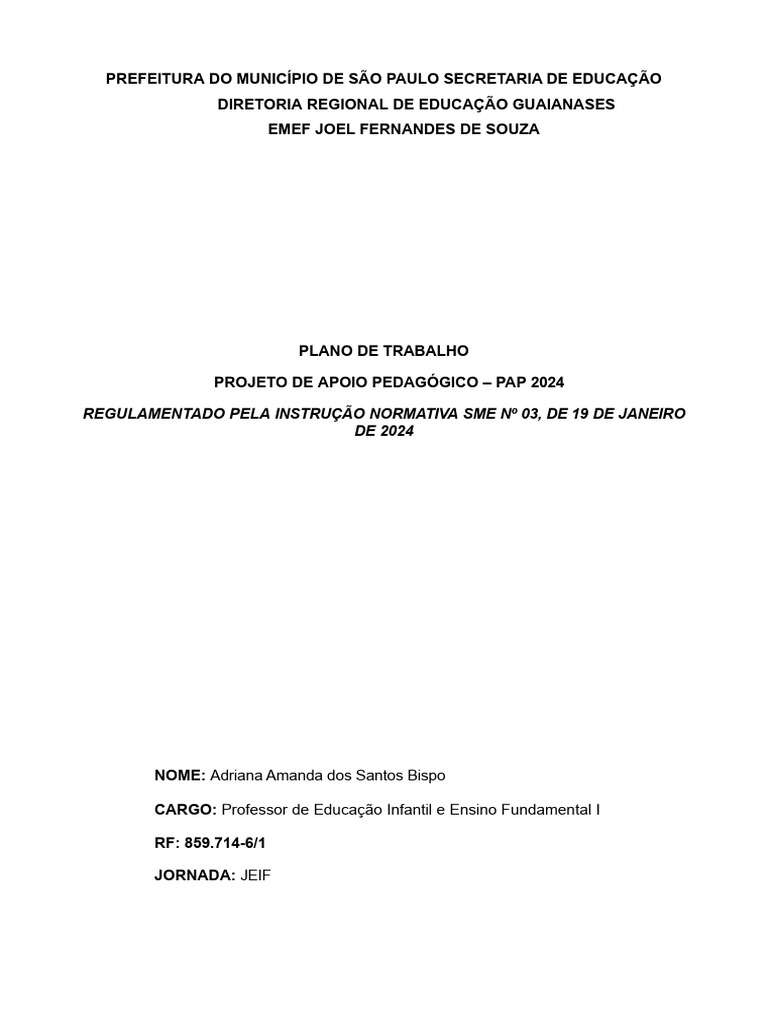 Pap Adriana Amanda Lista | PDF | Pedagogia | Alfabetização