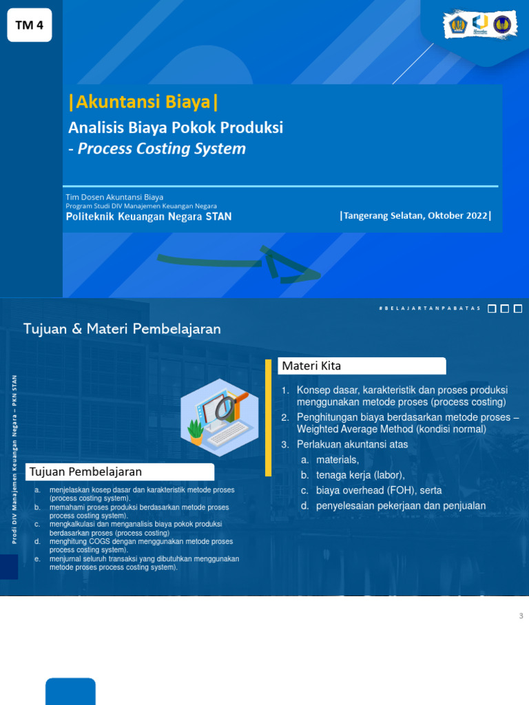 Analisis Biaya Pokok Produksi Process Costing | PDF