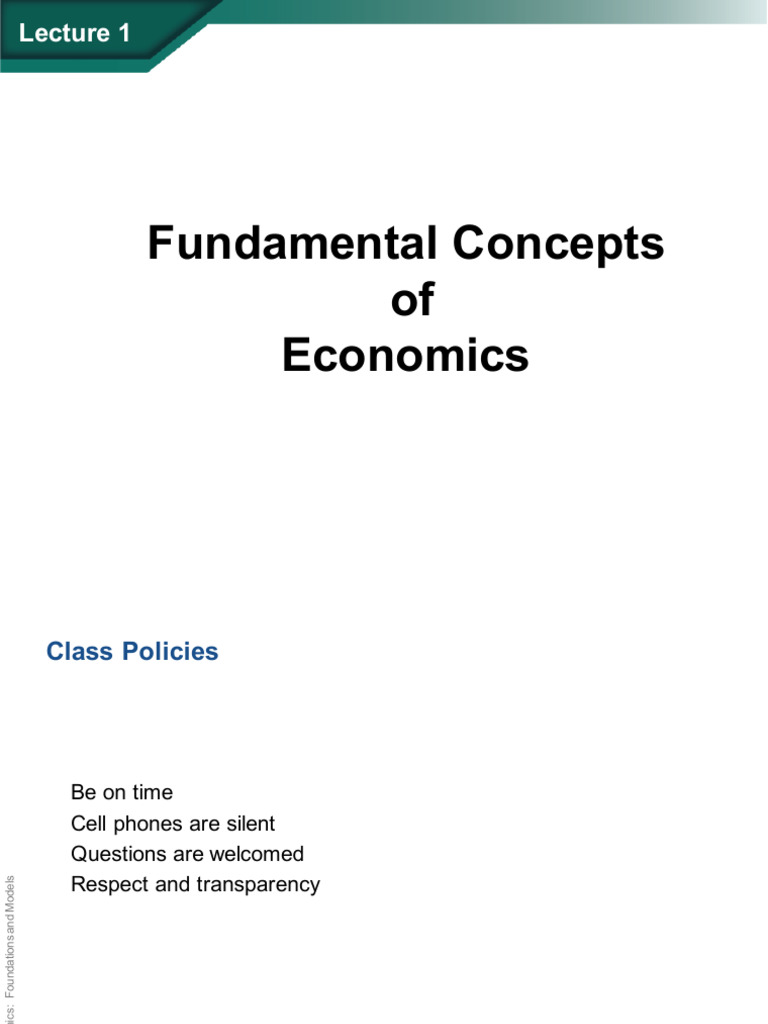 Introduction Basic Concepts Pdf Market Economics Microeconomics