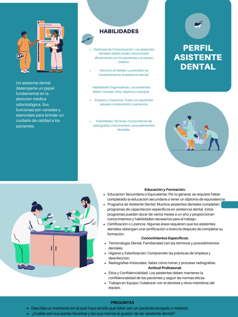 Habilidades y Formación de Asistentes Dentales | PDF | Odontología ...