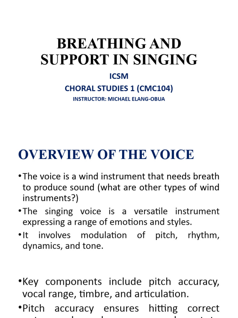 Breathing and Support | Download Free PDF | Singing | Breathing
