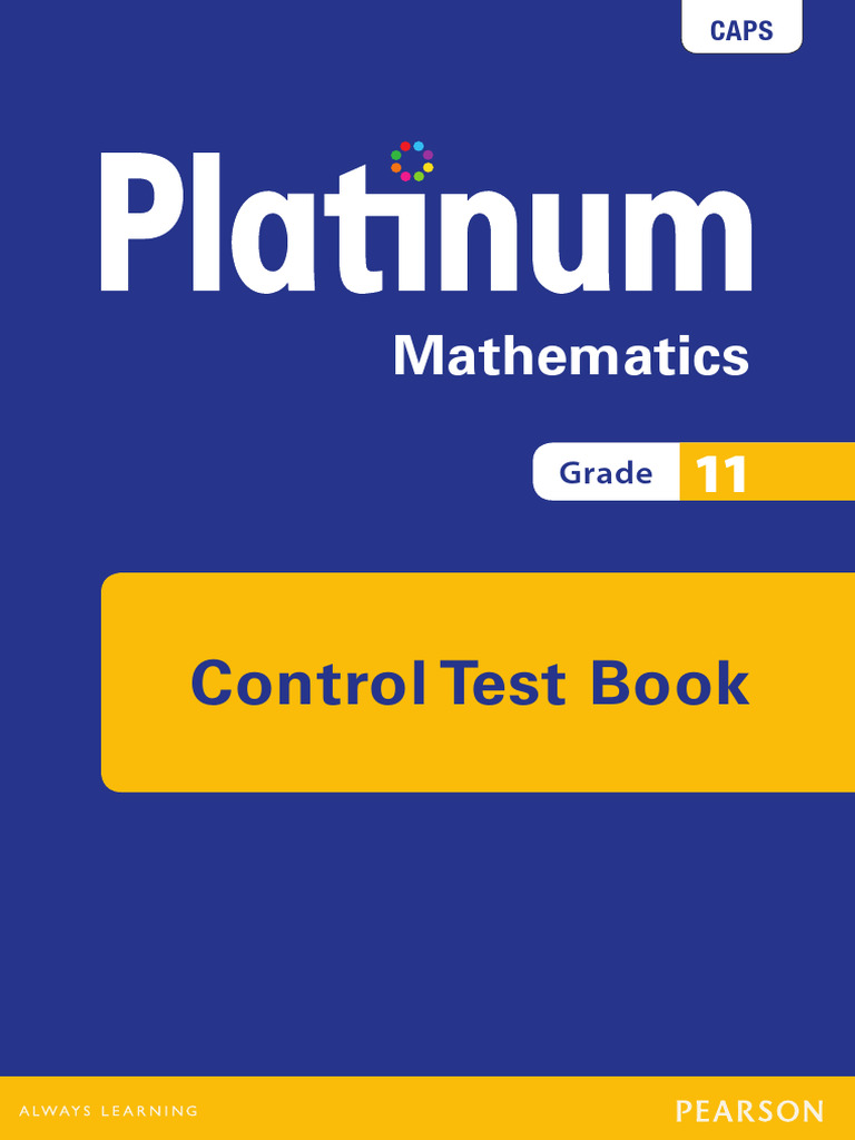 Mathematics: Control Test Book | PDF | Learning | Behavior Modification