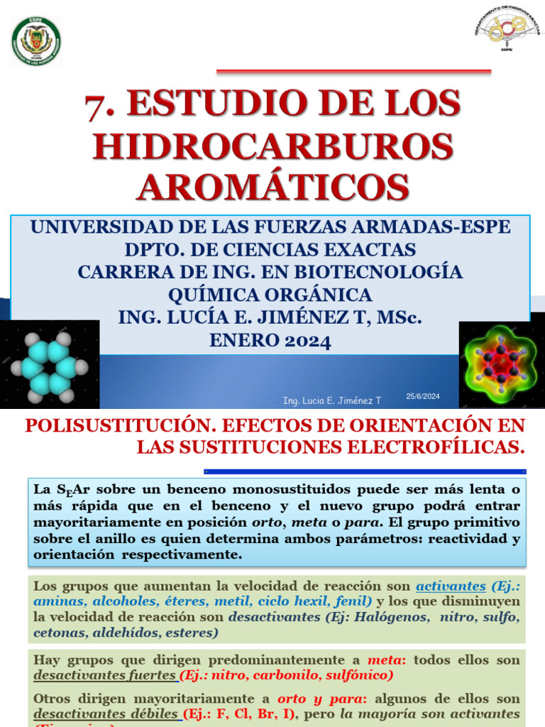 CLASES Nro. 5 ESTUDIO DE LOS COMPUESTOS AROMATICOS-AROMATICOS POLISUSTITUIDOS - PPT | Descargar ...
