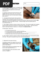 Sheep Eye Dissection Guide | PDF | Eye | Senses