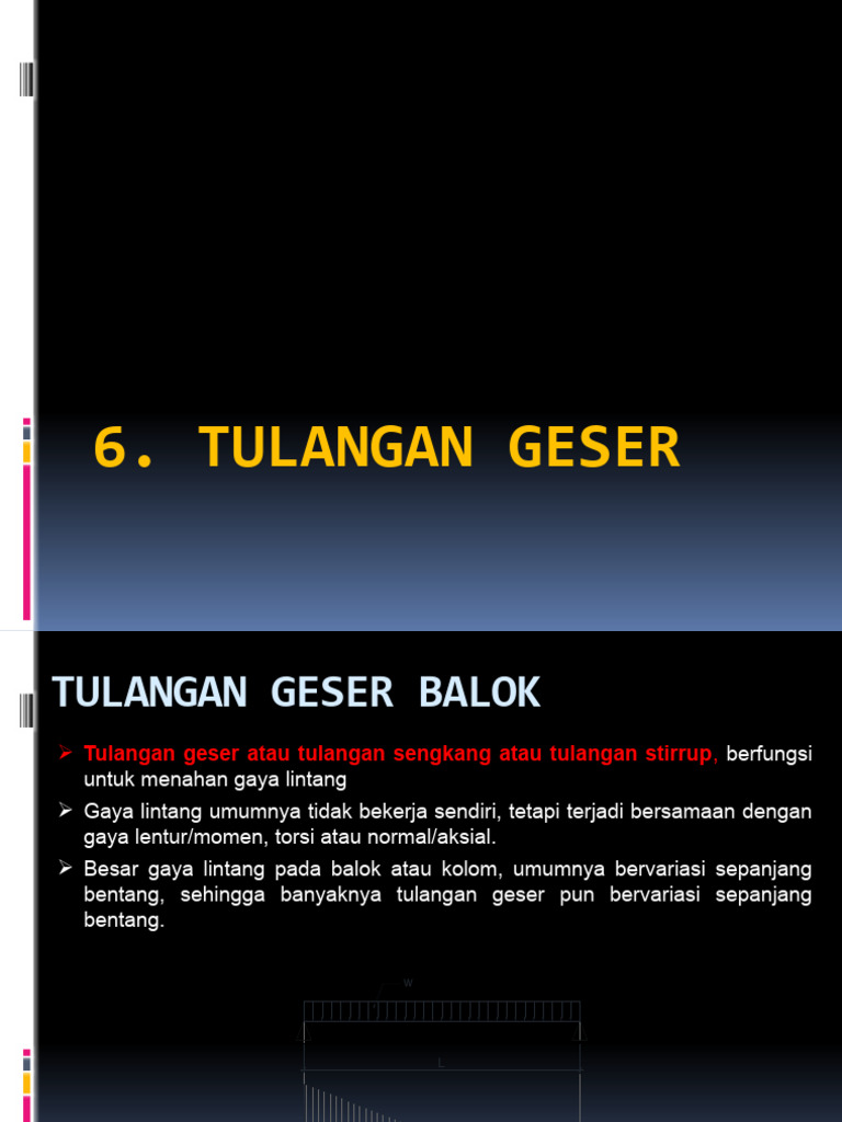 Perencanaan Tulangan Geser Balok | PDF