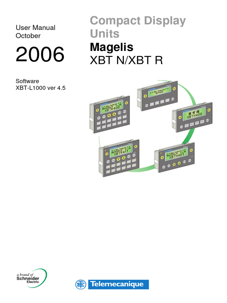 Display Telemecanique | PDF | Programmable Logic Controller | Backlight